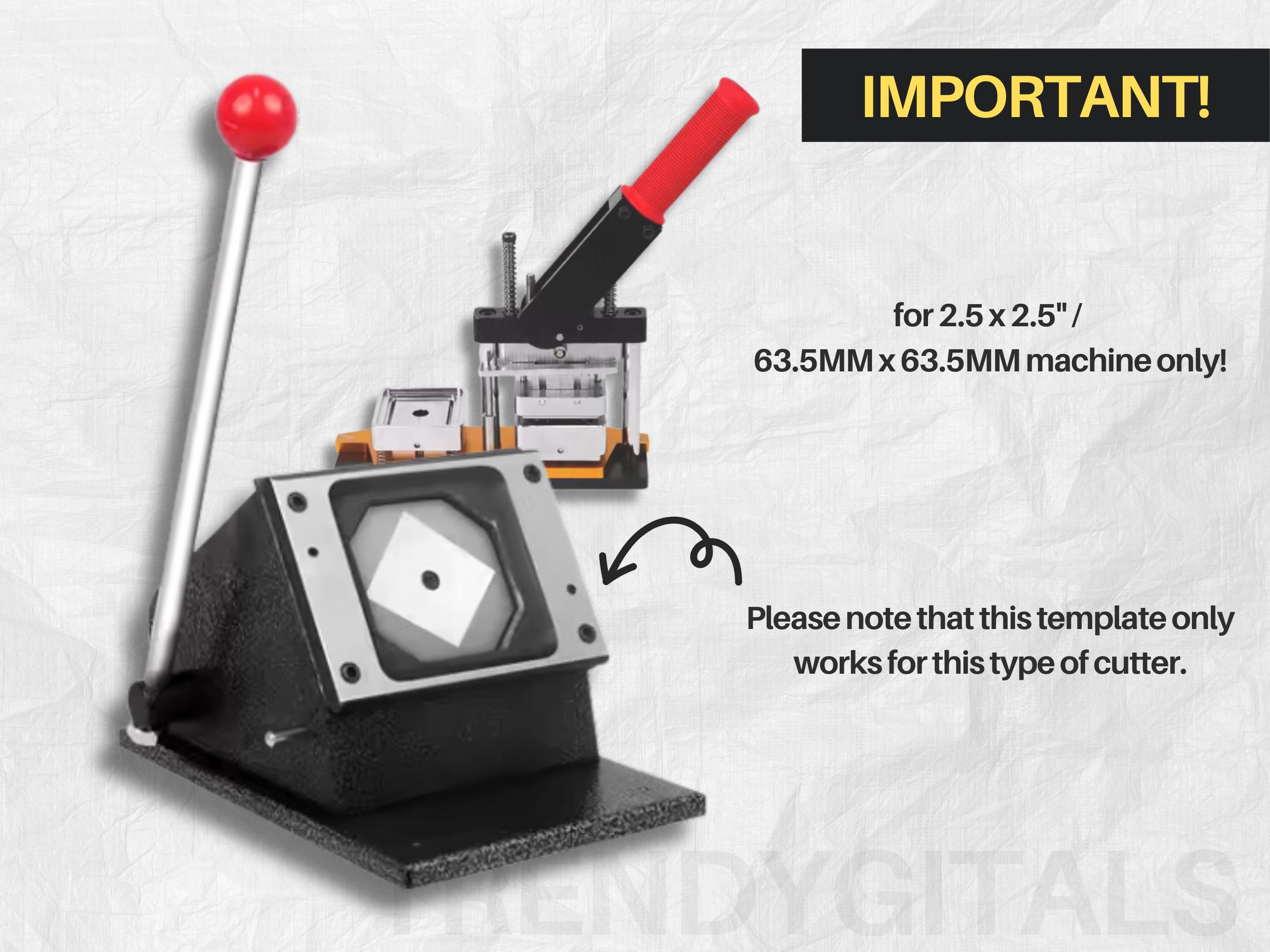 2.5x2.5 Fridge Magnet Template - Photo Magnet Machine | 63.5mmx63.5mm ...