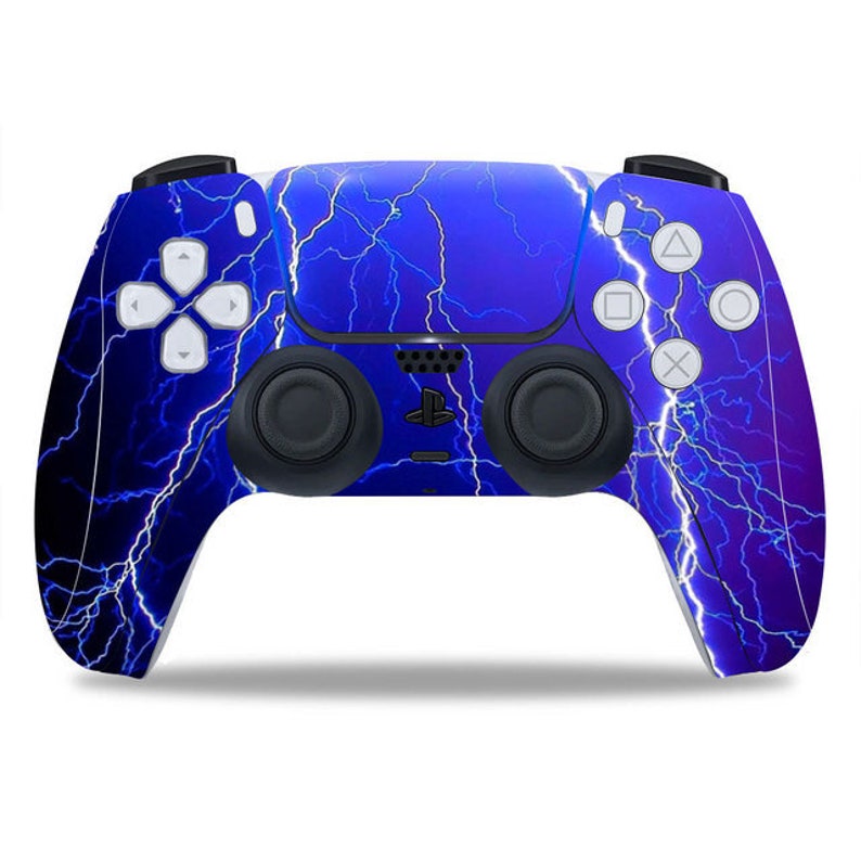 Lightning Themed Custom PS5 Skin and Anti-slip for Playstation 5 Sony ...