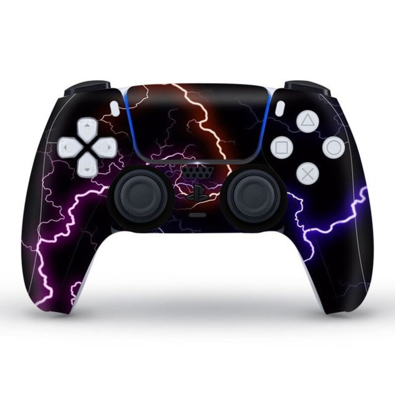 Black Lightning Custom PS5 Skin for Playstation 5 Sony - Etsy