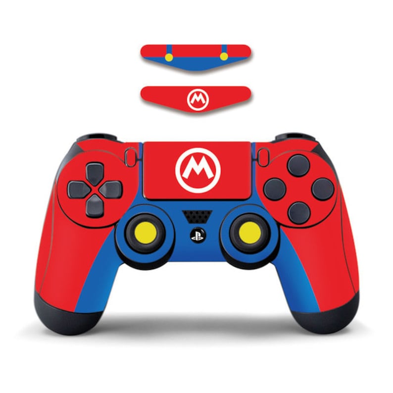 Super Mario Bros Themed Custom PS4 Skin and Anti-slip for Playstation 4 ...