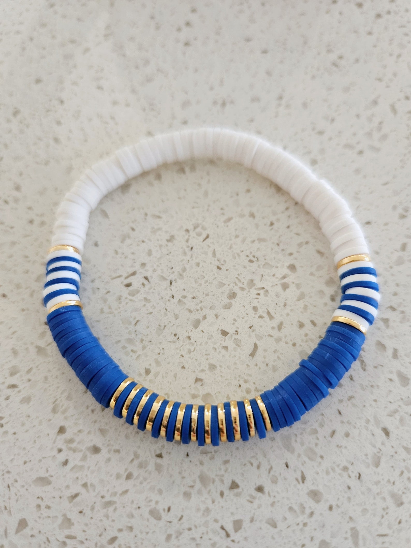 Gold Heishi Disc Beaded Bracelet, Bohemian Heishi Bracelet, Stacking Bracelets Summer Beach ...