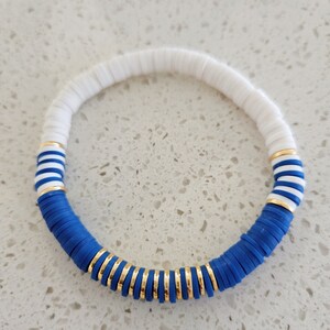 Gold Heishi Disc Beaded Bracelet, Bohemian Heishi Bracelet, Stacking Bracelets Summer Beach ...