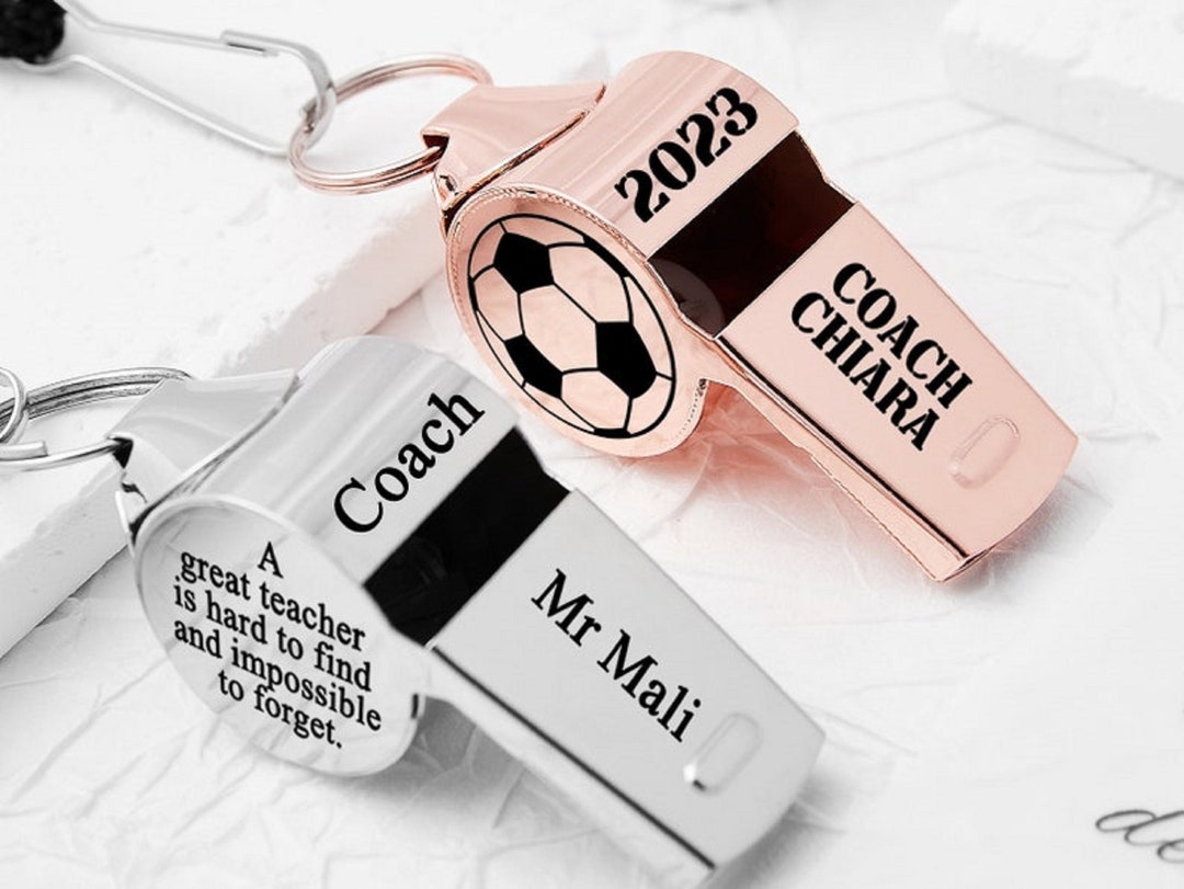 Personalized Sports Whistle Custom Coach Whistle Necklace Engraved ...