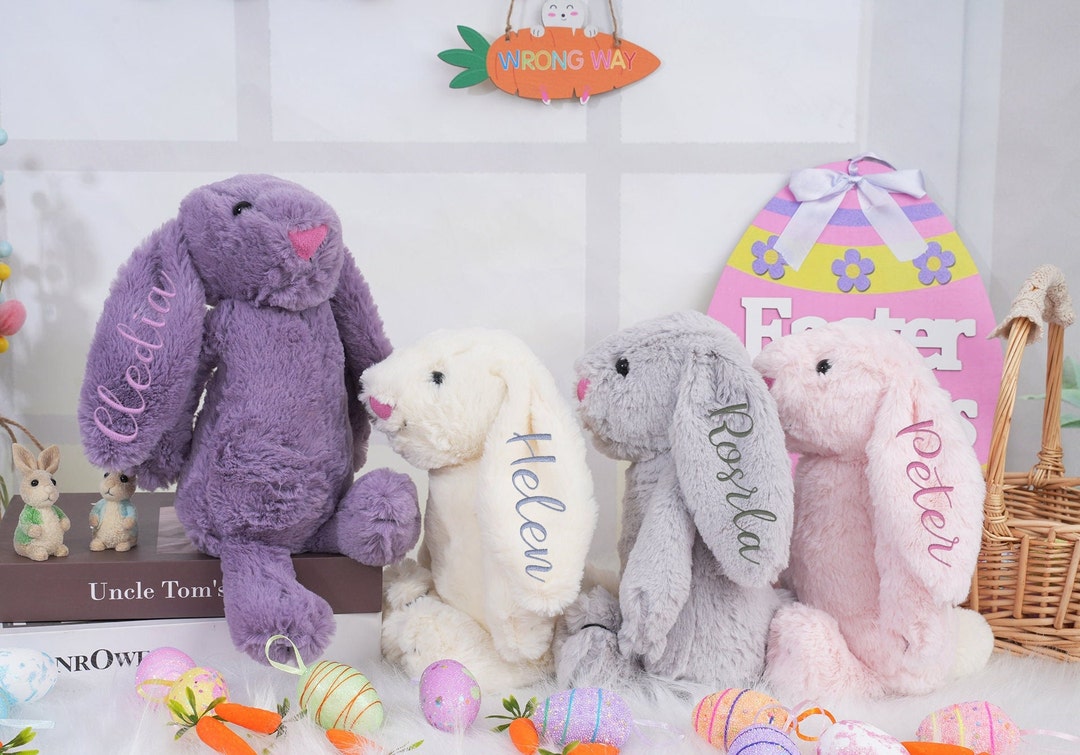 Personalized Bunny Rabbit Plush,easter Bunny Rabbit,baby Gift,custom ...