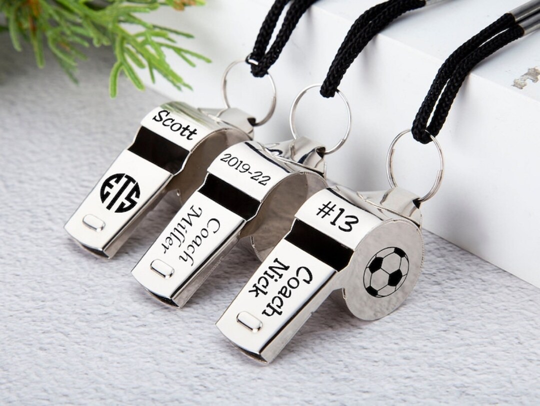 Custom Sports Whistle,personalized Whistle Necklace,personalized Coach ...