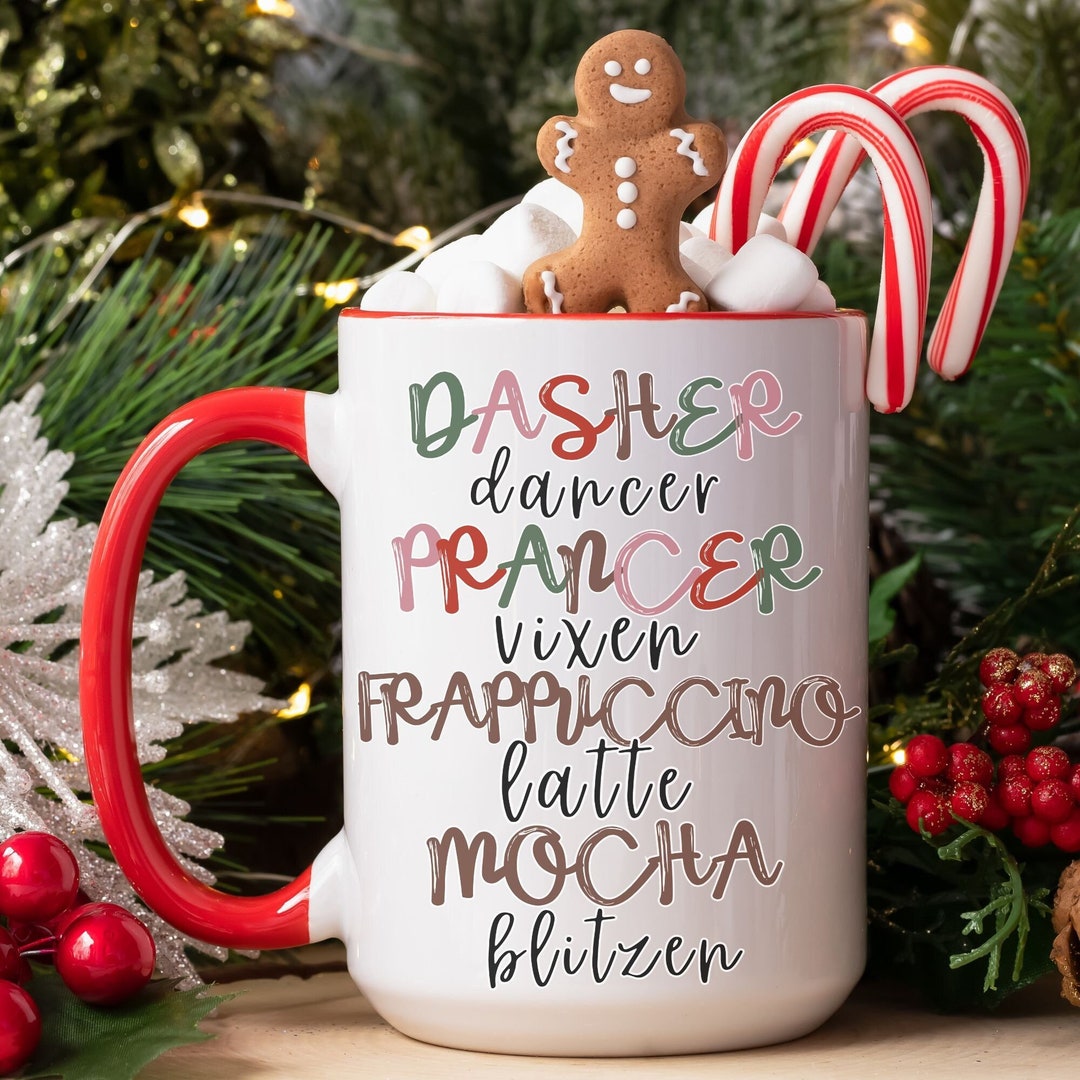 Christmas Reindeer Mug for Coffee Lovers, Christmas Mug for Friends ...
