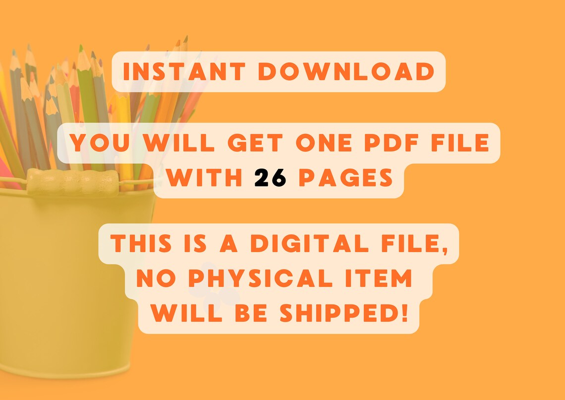 26 Printable Alphabet Trace, Alphabet Coloring Worksheets, Preschool ...