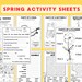 Spring Printable, Spring Activity Pack, Spring Coloring, Parts of a ...