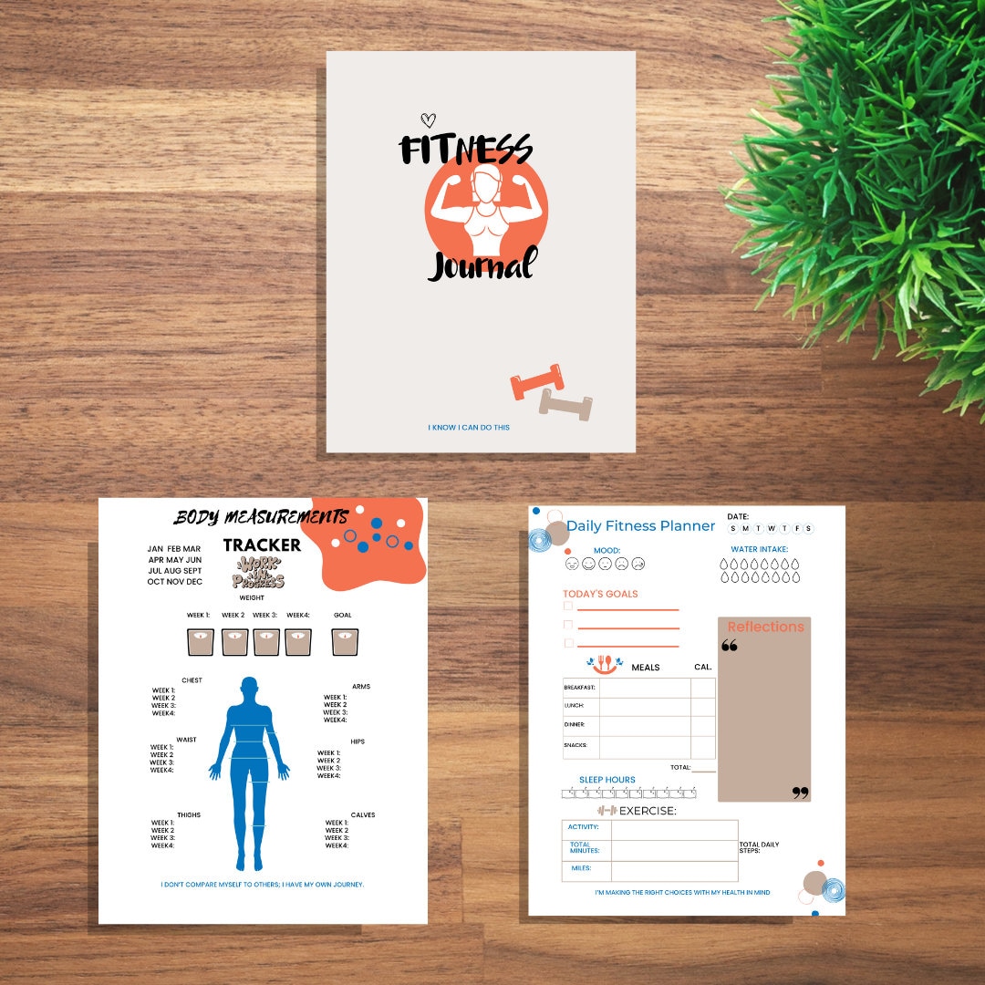 Printable Daily Fitness Journal - Etsy