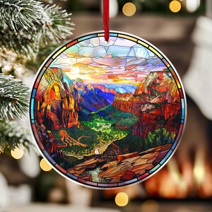 Zion National Park Ornament, National Park Christmas Ornament, Zion ...