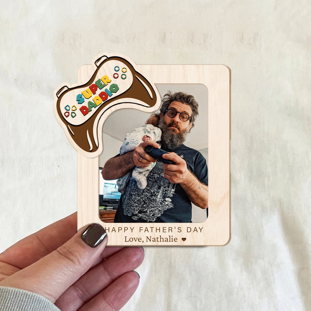 Personalized Gaming Dad Photo Car Visor Clip, Custom Father's Day Gift ...