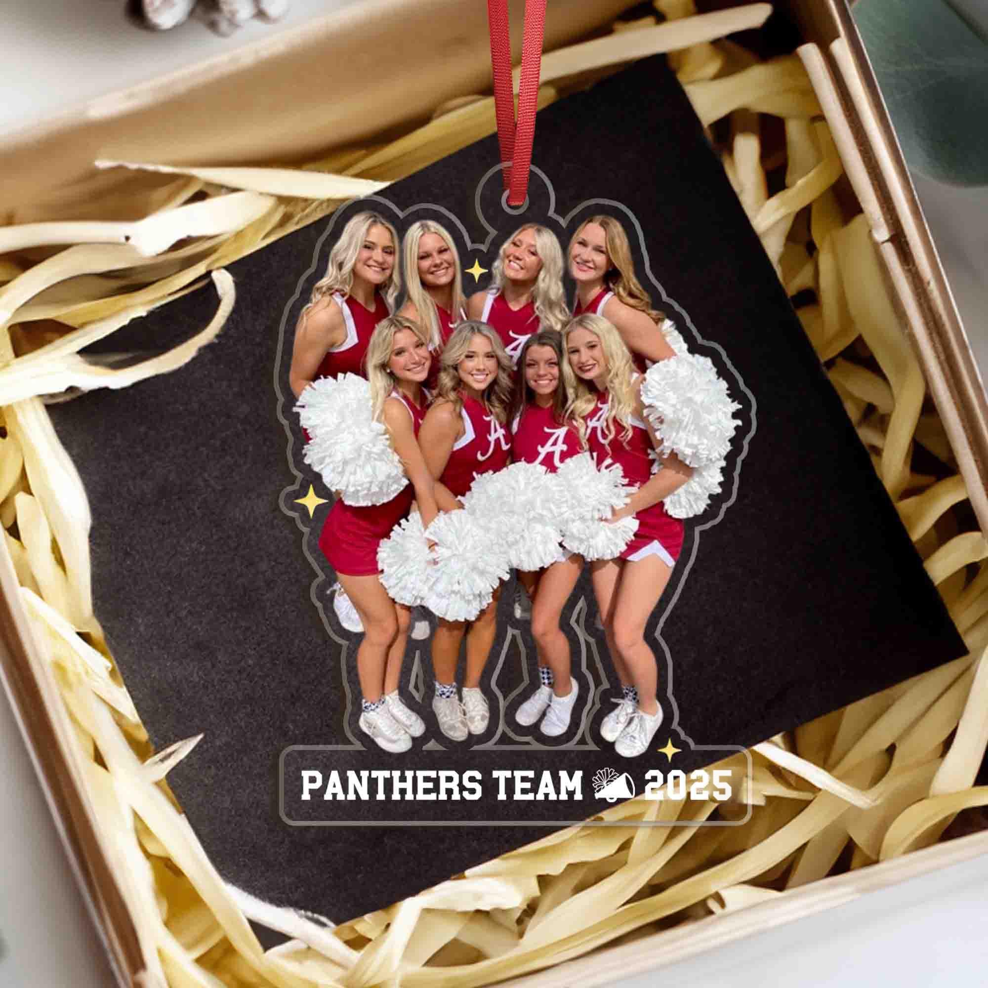 Personalized Cheerleading Christmas Ornament, Custom Sport Photo ...