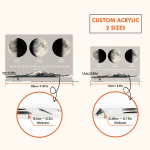 Personalized Moon Phase Father's Day Night Light, Custom Moon Phase ...