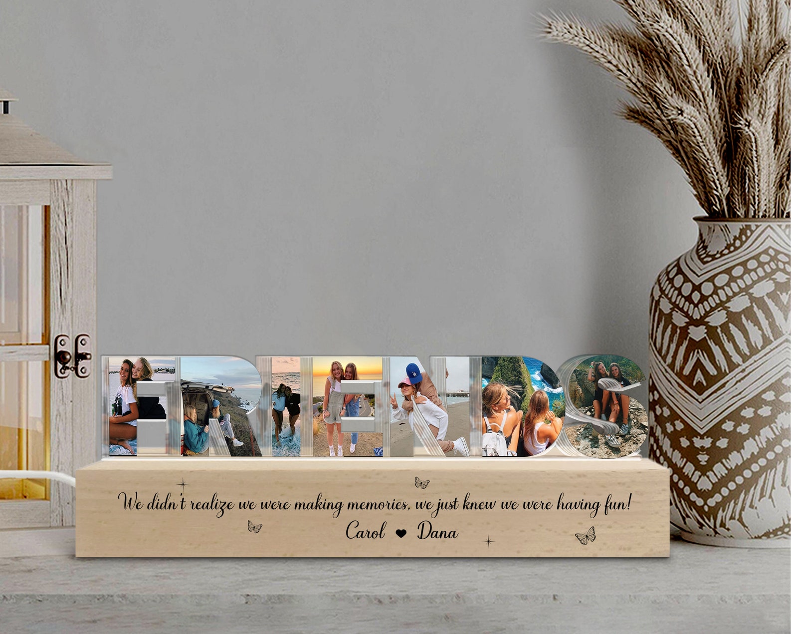Personalized Friends Photo Night Light, Custom Best Friend Birthday ...