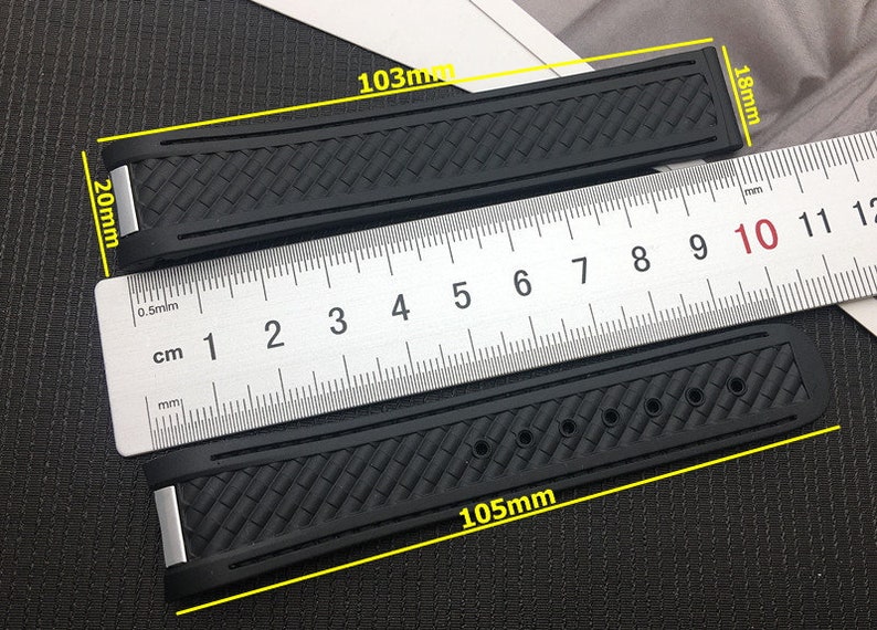 20MM OMEGA Co-axial Seamaster Aqua Terra Rubber Band/strap With Omega ...