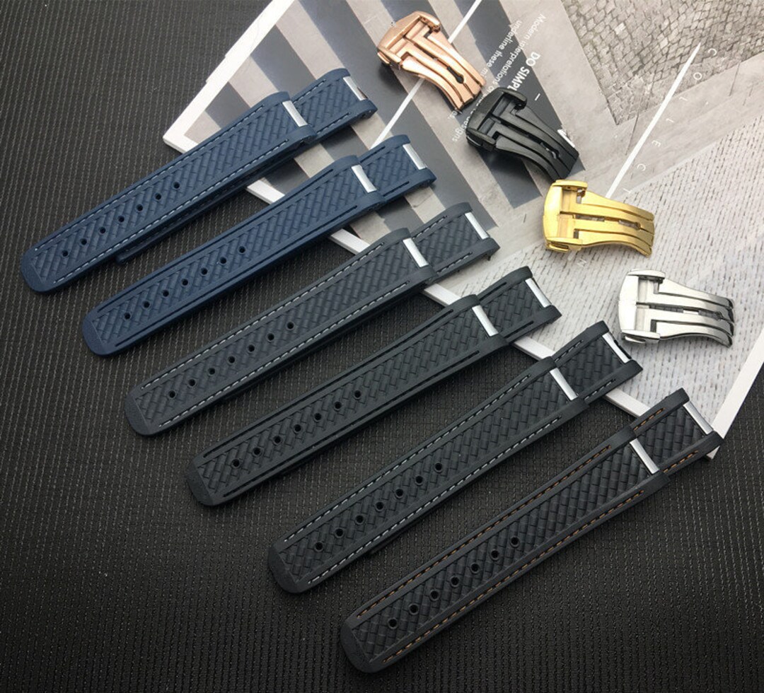 20MM OMEGA Co-axial Seamaster Aqua Terra Rubber Band/strap With Omega ...