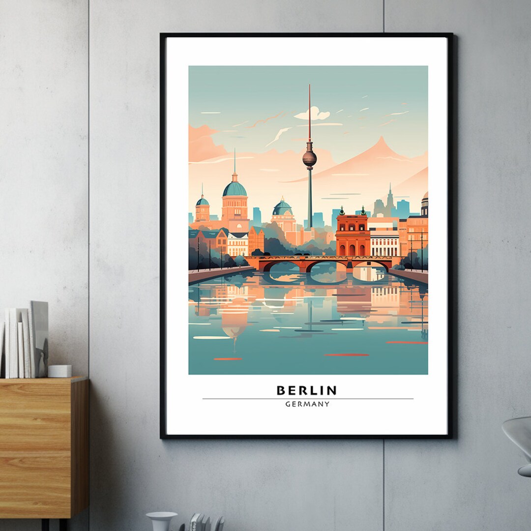 Berlin Germany Wall Art Print Gift for Travel Lovers, Architecture ...