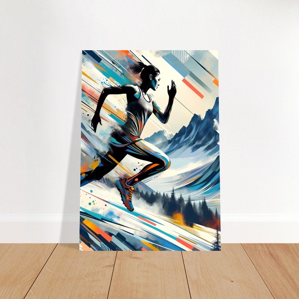 Trailrunner Poster in Adventure - Inspirational Trail Running Wall Art ...