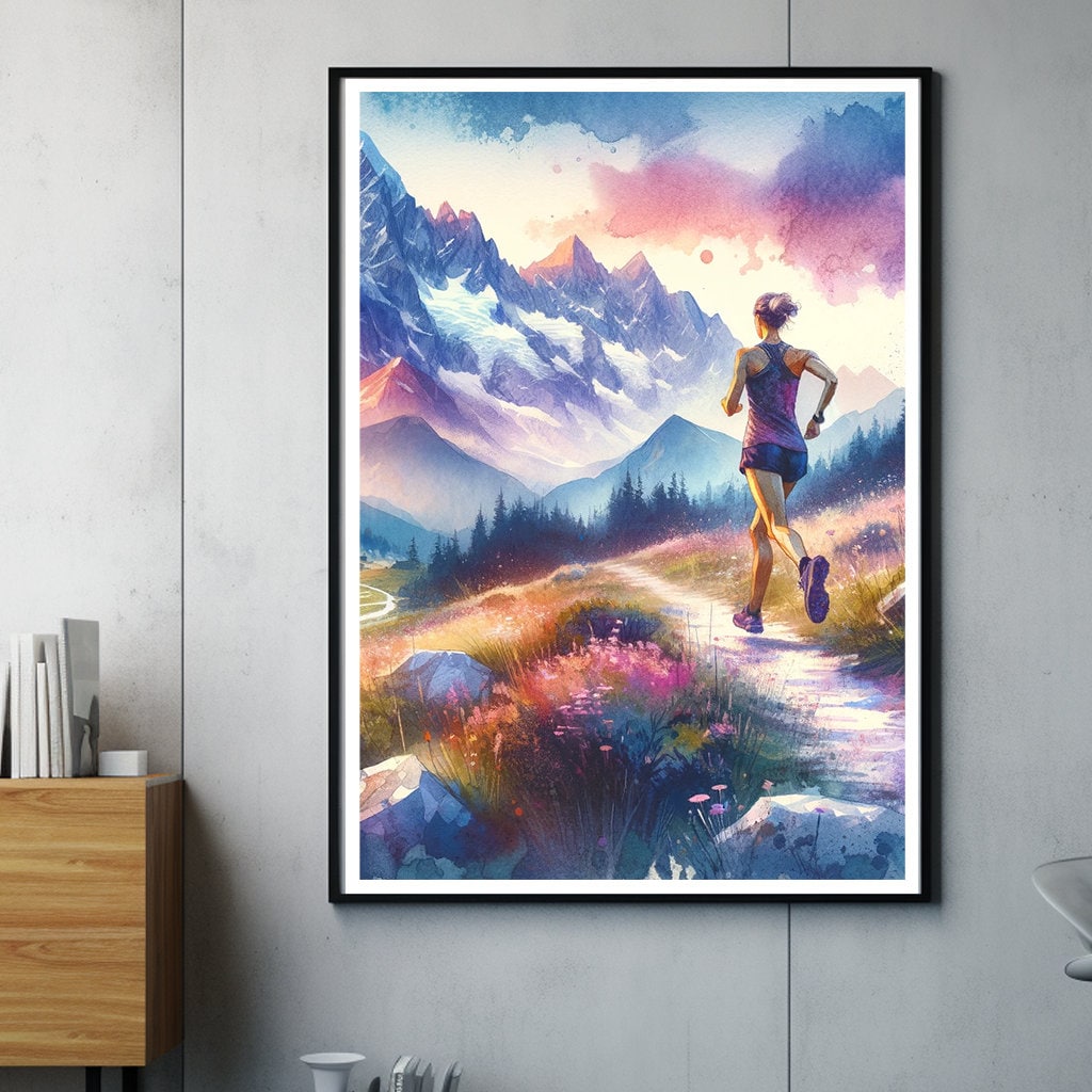Trailrunner Poster in Adventure - Inspirational Trailrunning Wall Art ...