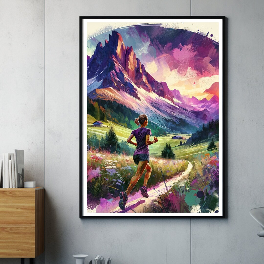Trailrunner Poster in Adventure - Inspirational Trailrunning Wall Art ...