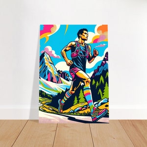 Trailrunner Poster in Adventure Inspirational Trail Running Wall Art ...