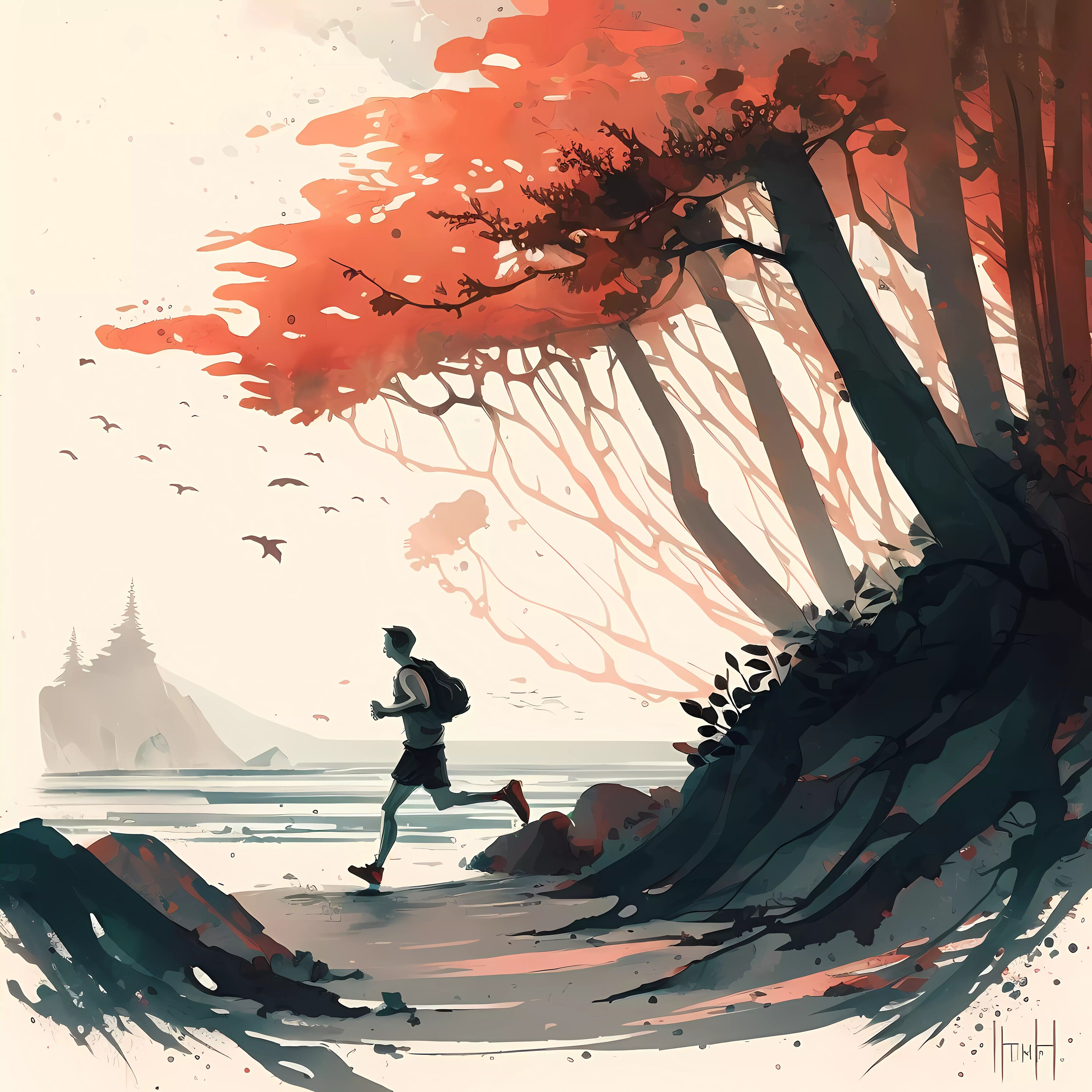 Triathlon Wall Art SET of 3 Swim Bike Run Abstract Poster Set Unique ...