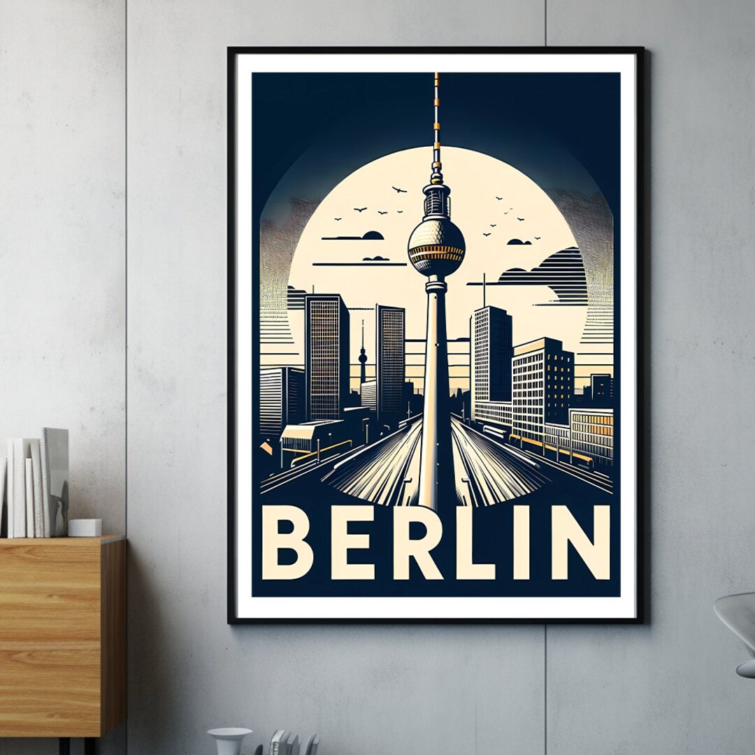 Berlin Germany Wall Art Print Gift for Travel Lovers, Architecture ...