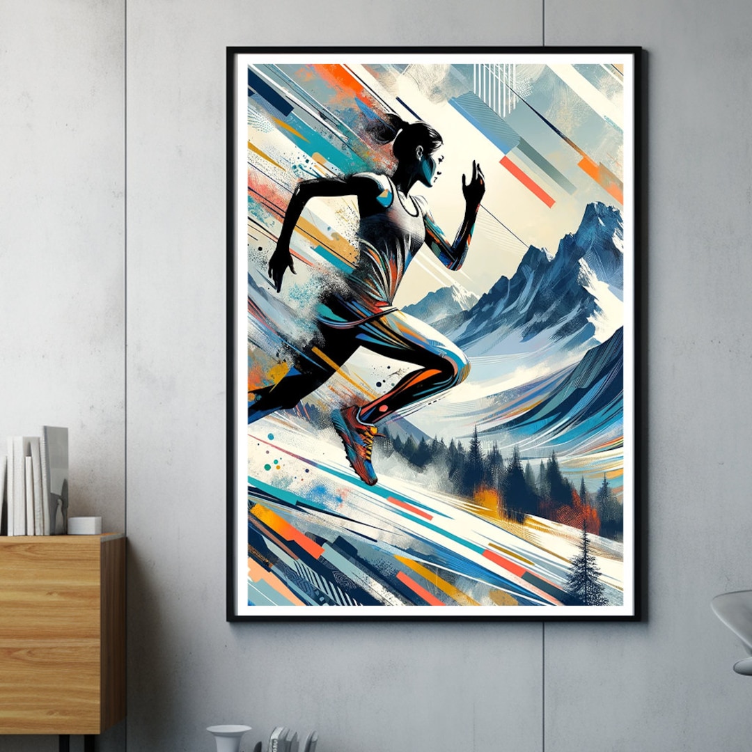 Trailrunner Poster in Adventure - Inspirational Trail Running Wall Art ...