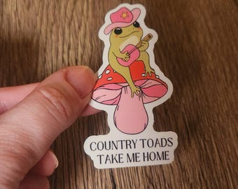 Country Toads Take Me Home Sticker - Etsy
