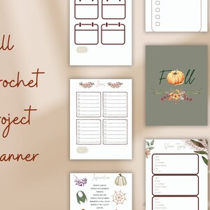 Planner Printable, Printable Bundle, Crochet Planner, Project Planner ...