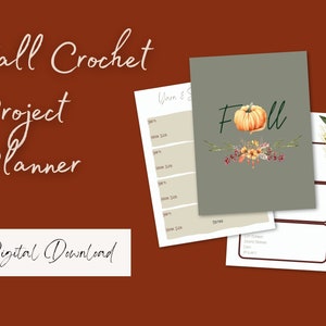 Planner Printable, Printable Bundle, Crochet Planner, Project Planner ...