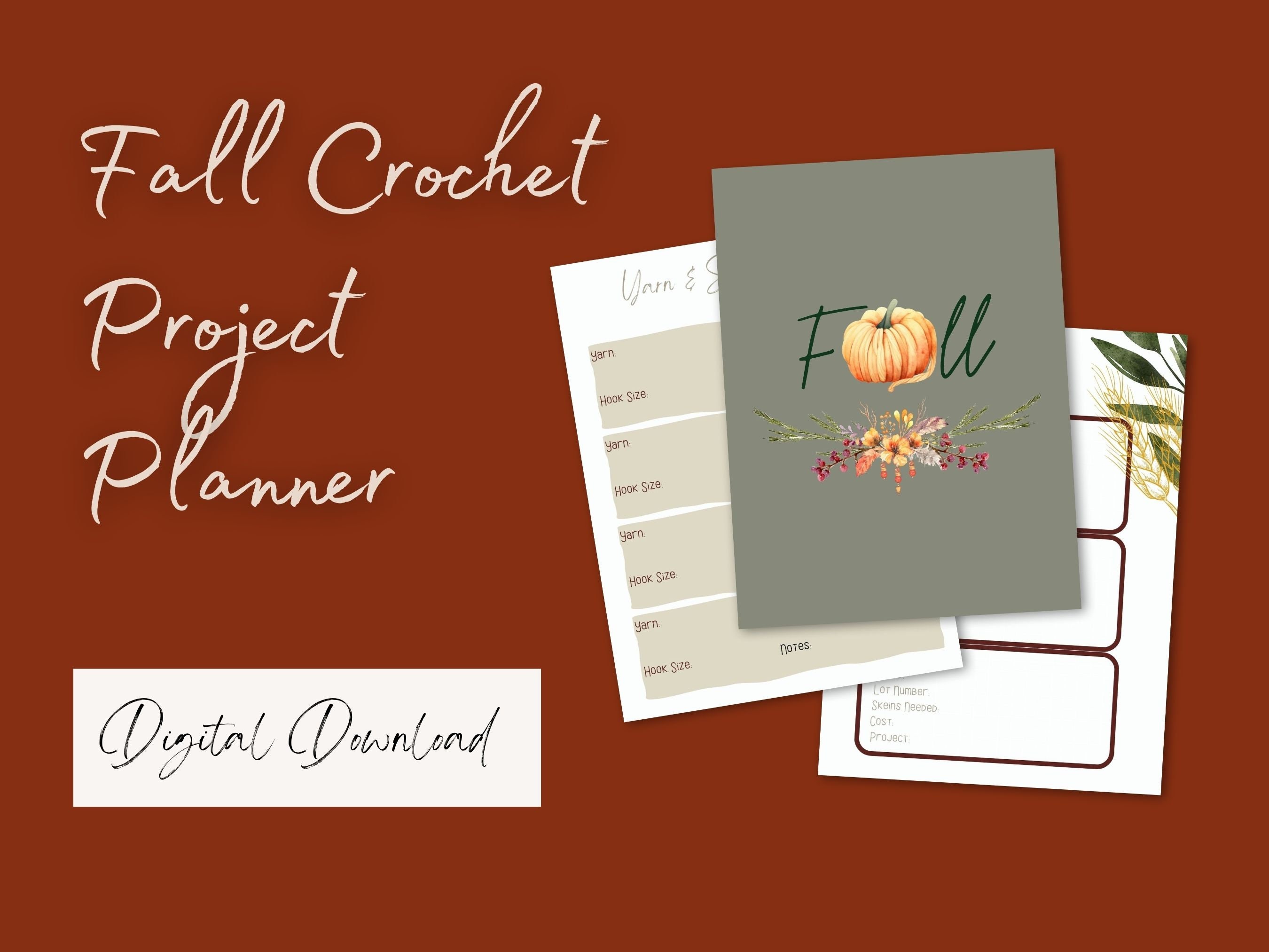 Planner Printable, Printable Bundle, Crochet Planner, Project Planner ...