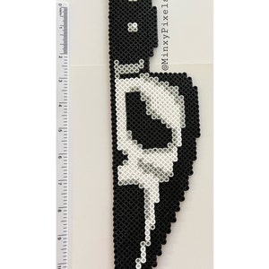 Scream Ghostfaceswith Knife Kandi Perler Necklace Emo Goth Scene Horror ...