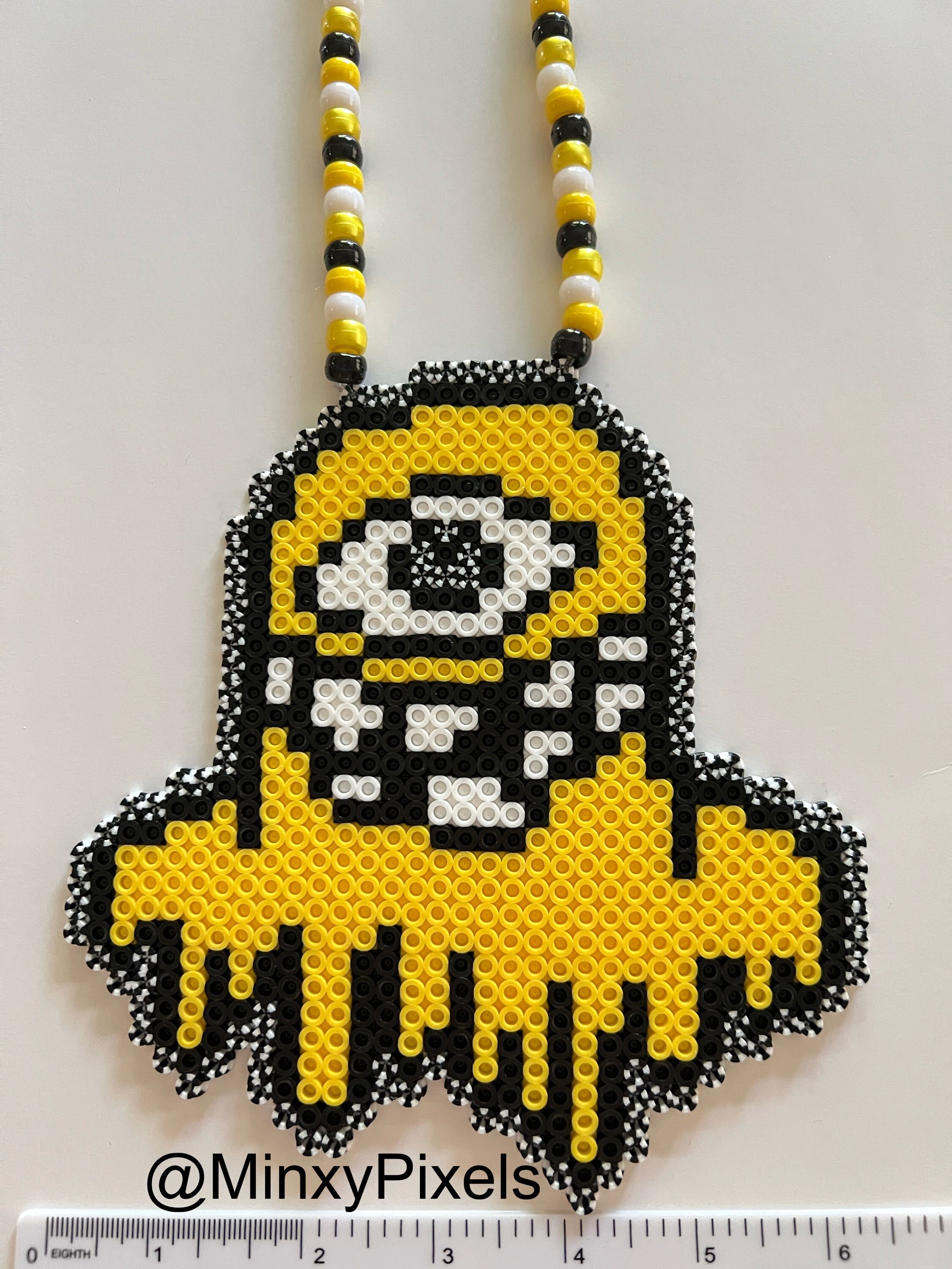 Yellow Cyclops Subtronicsthe Raver Kandi Perler Necklace - Etsy