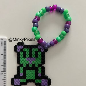 Custom DJ Bears Level up Raver Kandi Perler Necklace Bracelet Matching ...