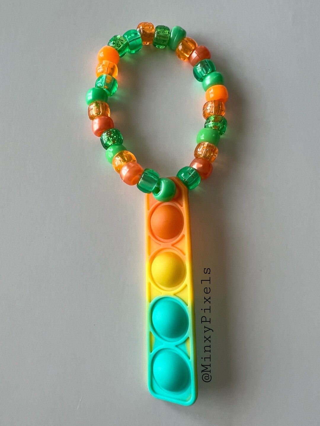 Pop It Fidget Toy Kandi Bracelet Singles- Bracelets Kawaii Accessory ...