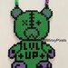 Custom DJ Bears Level up Raver Kandi Perler Necklace Bracelet Matching ...