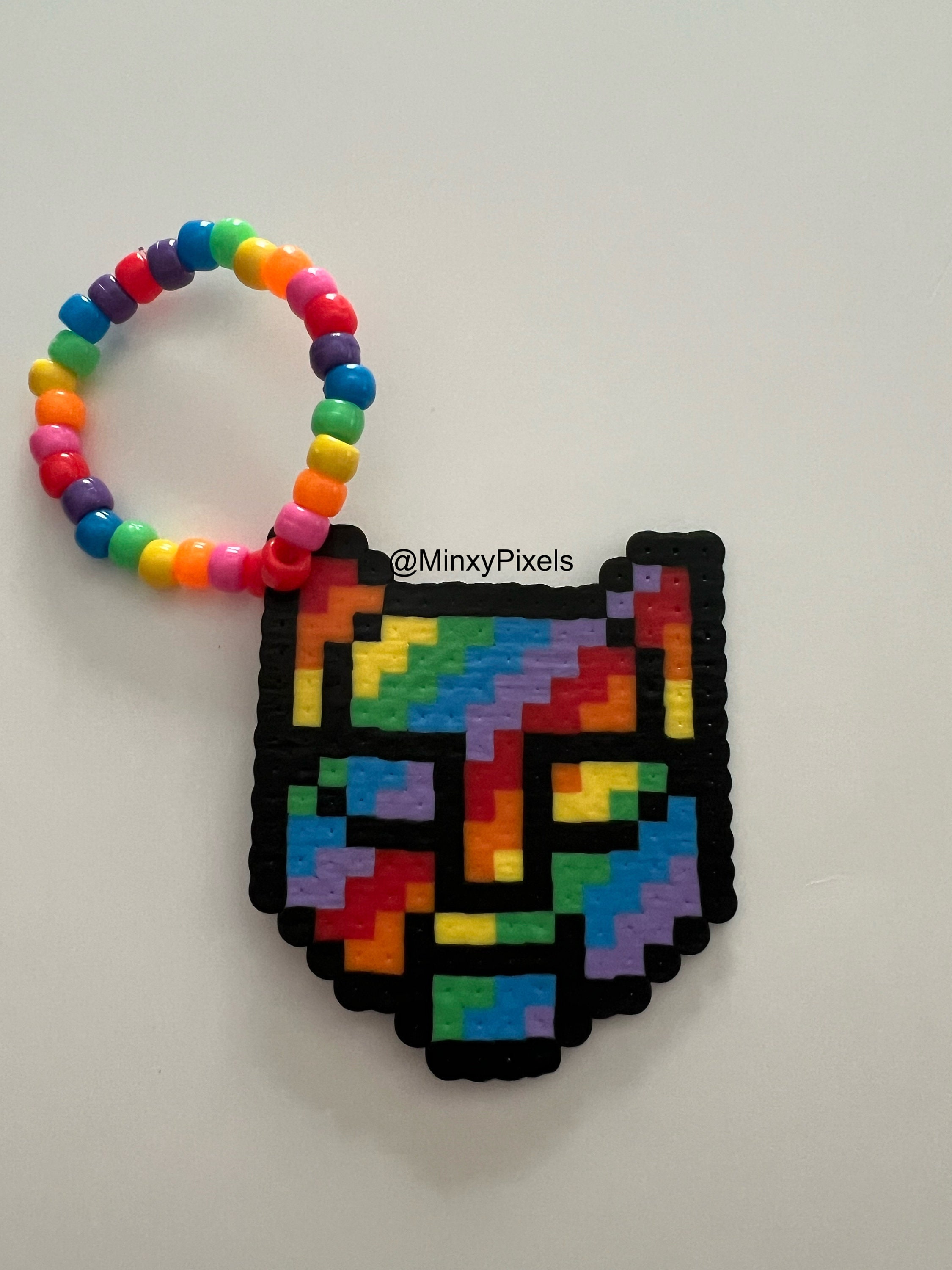 Custom Mask Btsm DJ Raver Kandi Perler Necklace Bracelet - Etsy