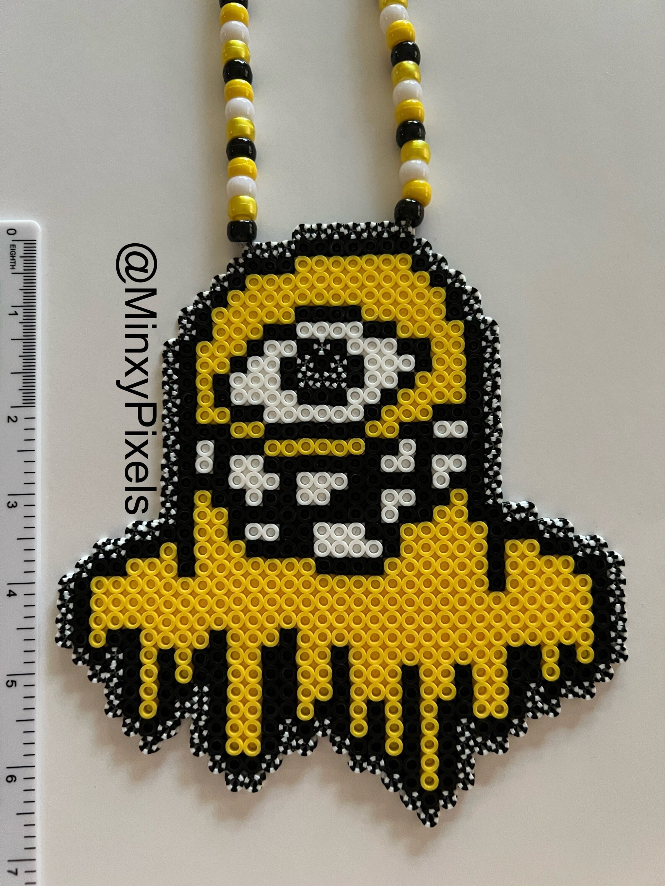 Yellow Cyclops Subtronicsthe Raver Kandi Perler Necklace - Etsy