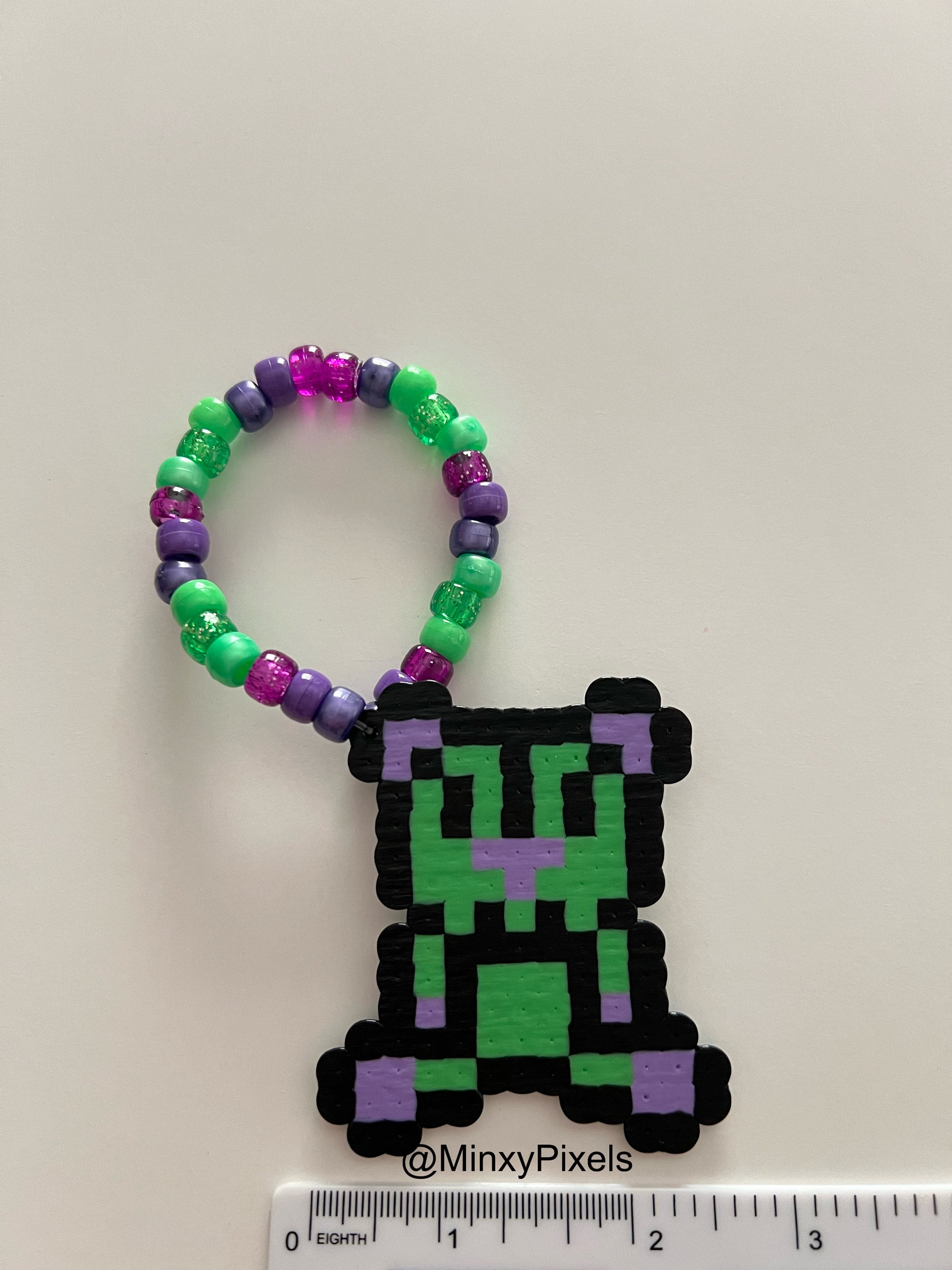 Custom DJ Bears Level up Raver Kandi Perler Necklace Bracelet Matching ...