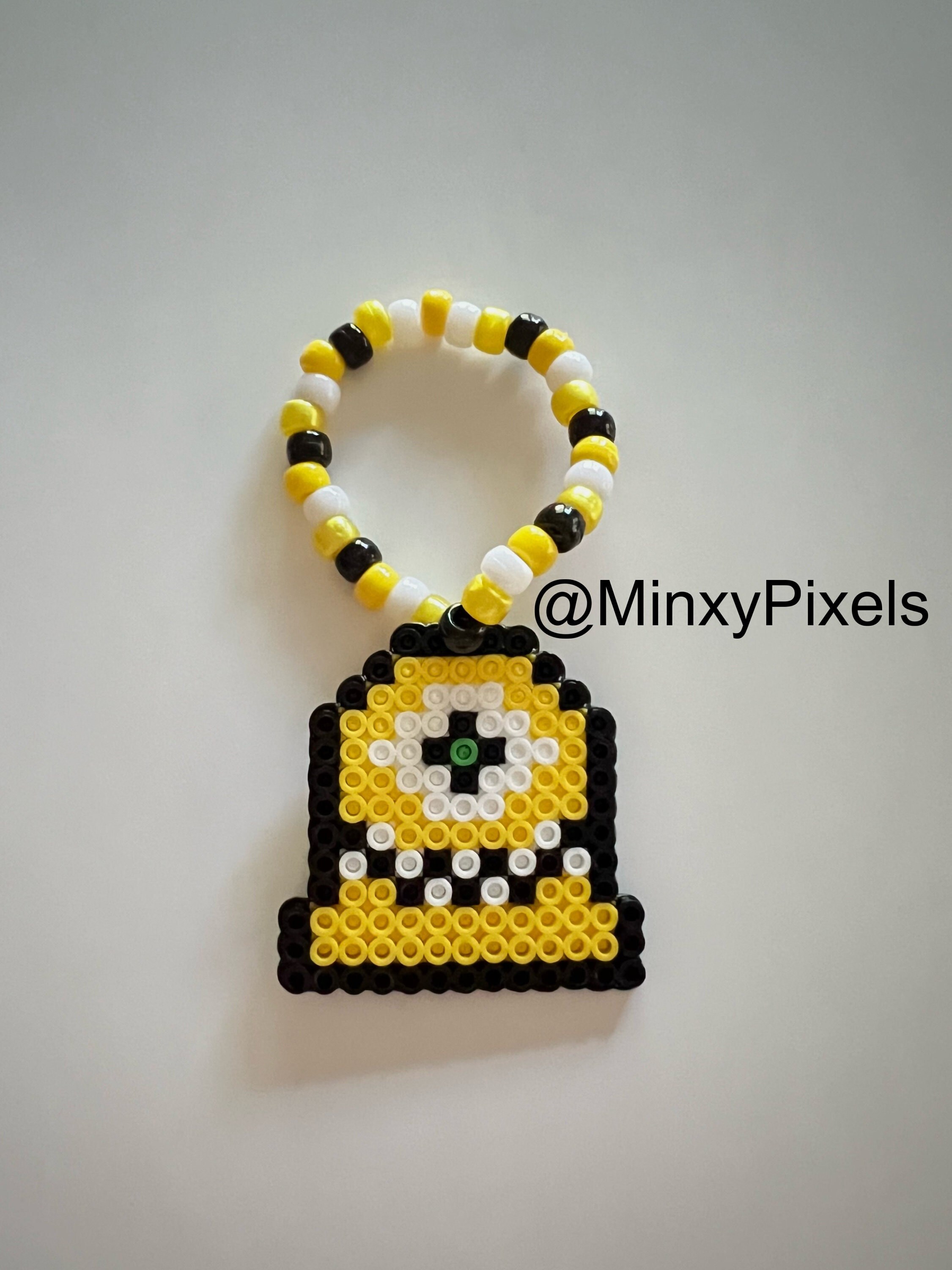 Yellow Cyclops Subtronicsthe Raver Kandi Perler Necklace - Etsy