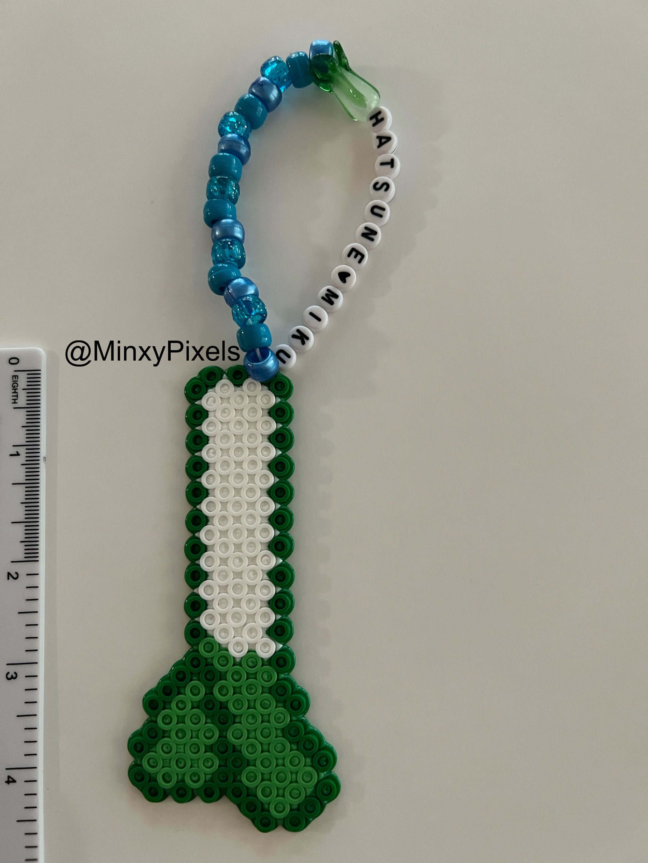 Sing Musical Leek Vegetable Kandi Perler Bracelet Singles Kawaii ...