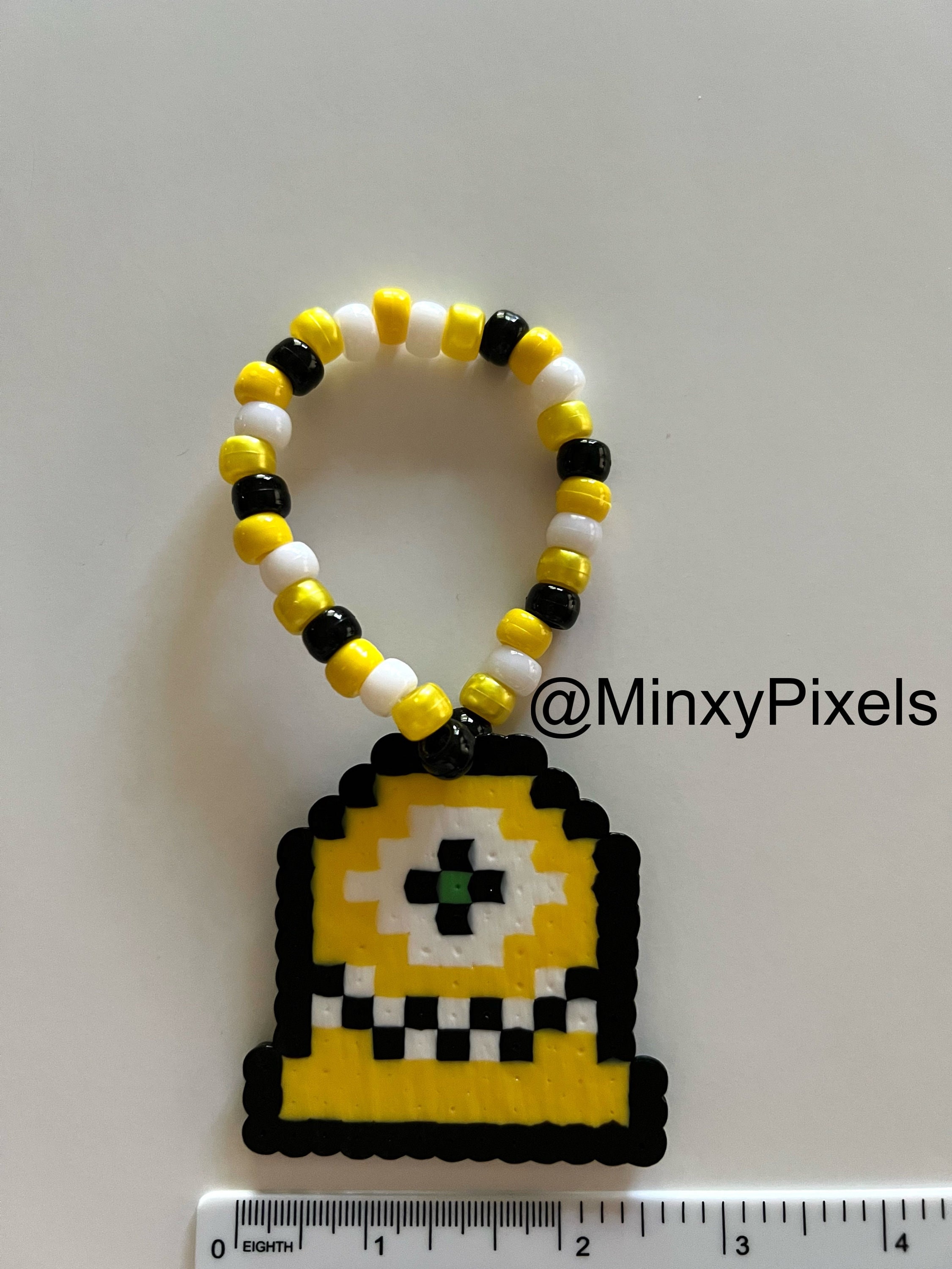 Yellow Cyclops Subtronicsthe Raver Kandi Perler Necklace - Etsy