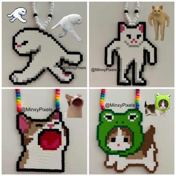 Perler Bead Cat - Etsy