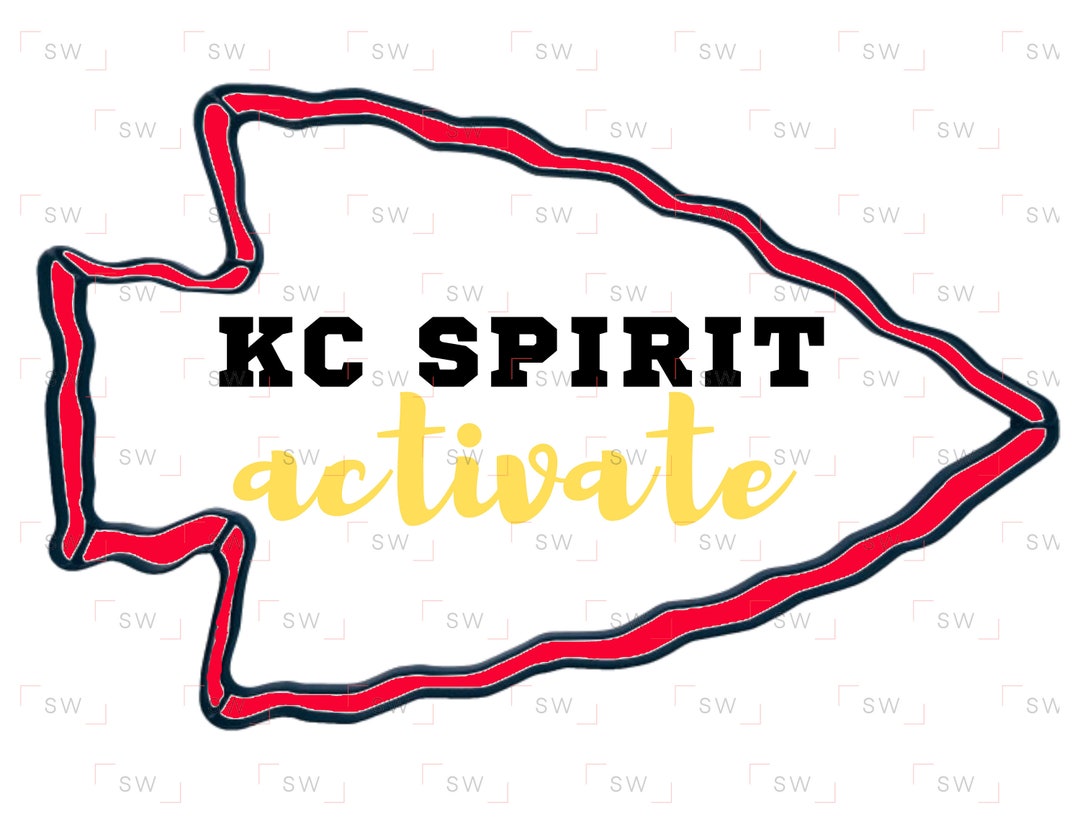 KC Spirit Activate Arrowhead PNG - Sublimation Kansas Arrowhead City ...