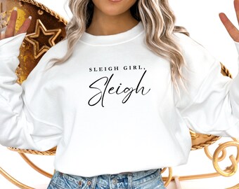 Sleigh Sweatshirt Santa Sleigh Ride Santa Lover Gift Gift - Etsy