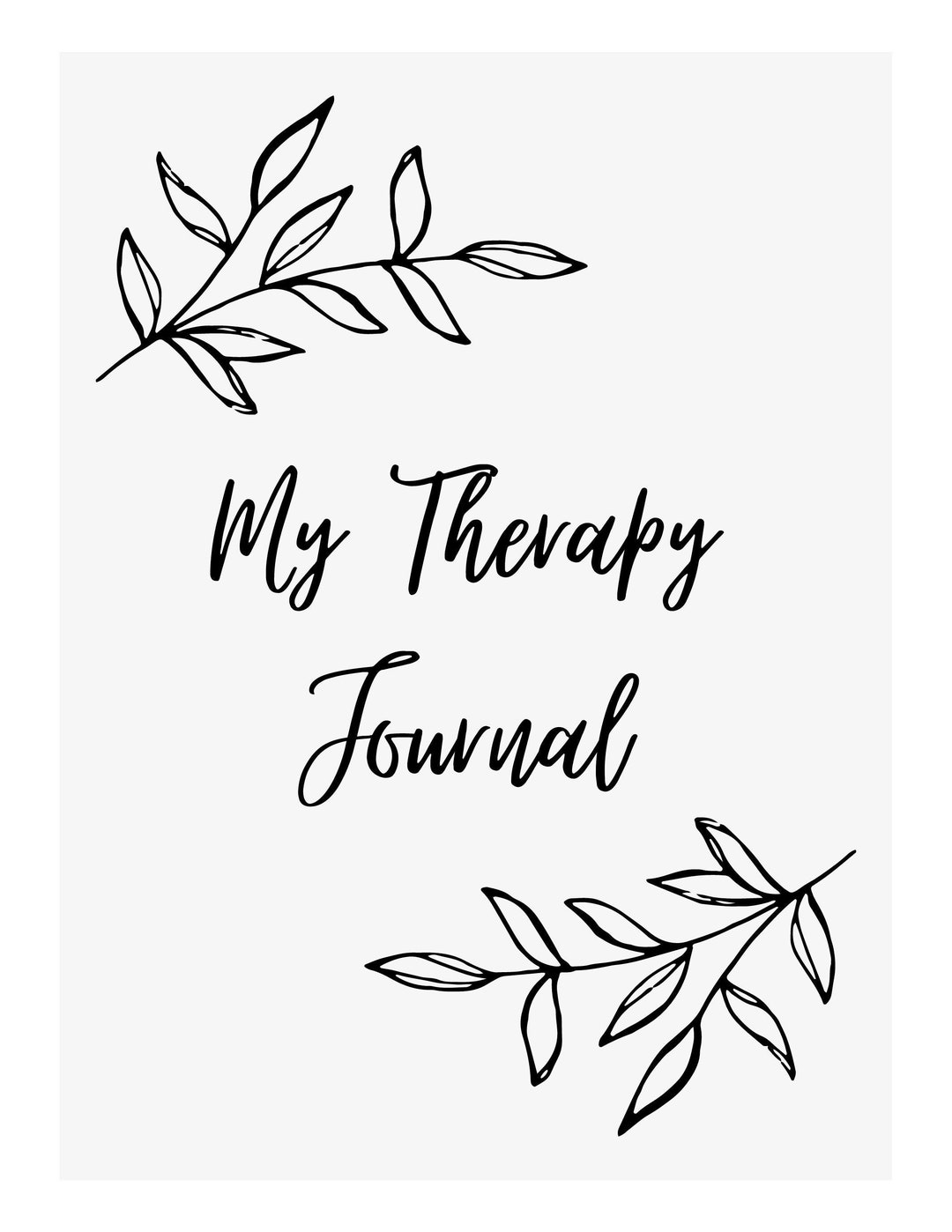 Therapy Journal - Etsy