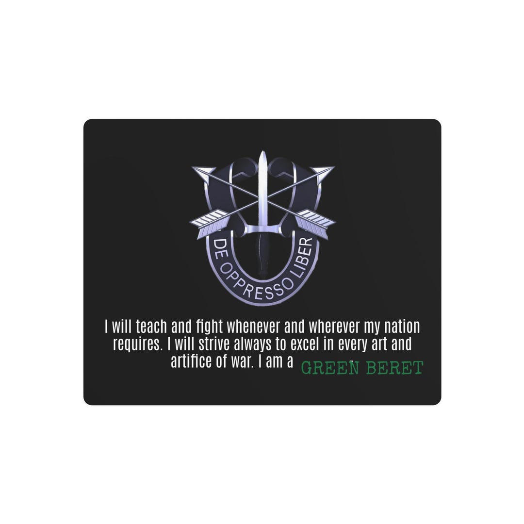 De Oppresso Liber Metal Art Sign, Special Forces Crest Aluminum ...