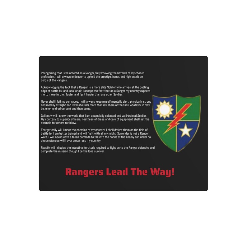 75th Ranger Regiment Metal Art Sign - Multiple Sizes - Etsy