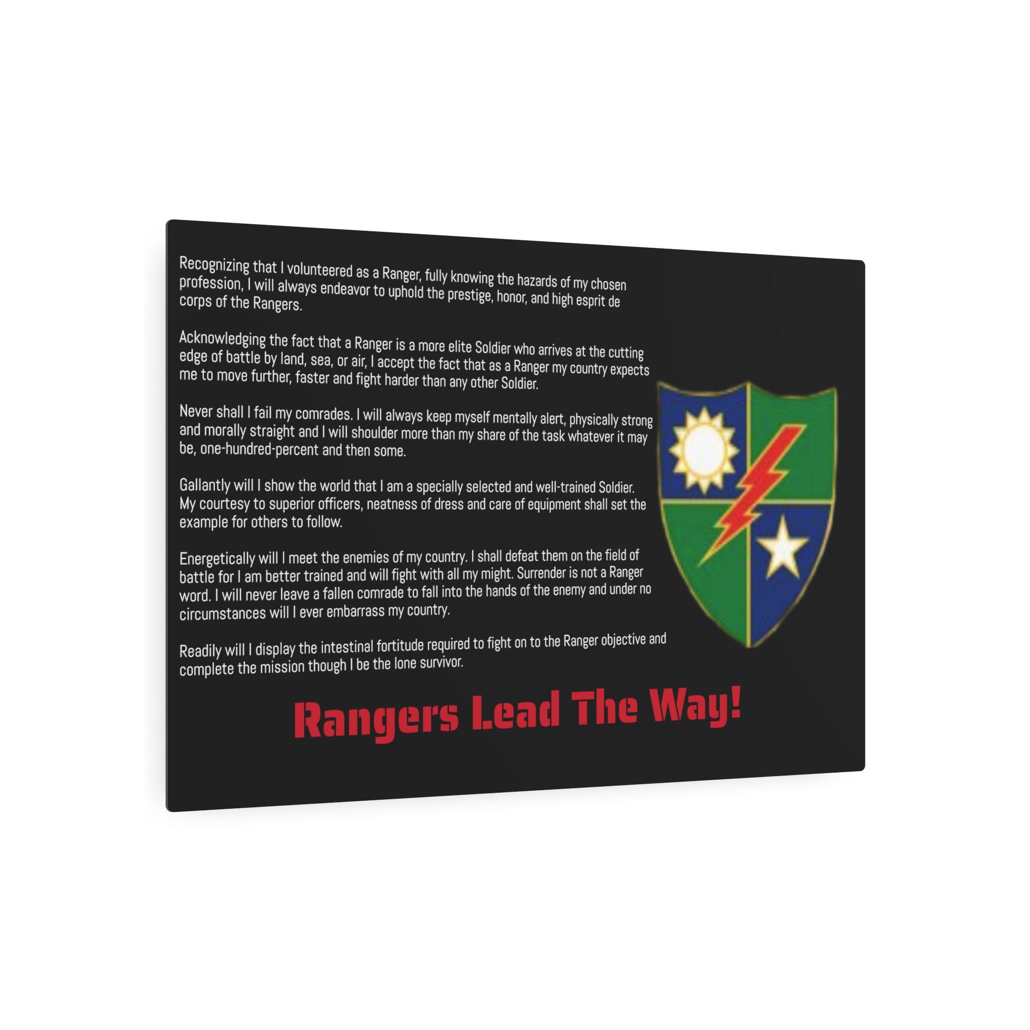 75th Ranger Regiment Metal Art Sign - Multiple Sizes - Etsy